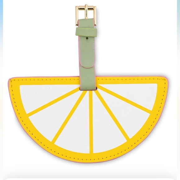 kate spade | Accessories | Kate Spade Lemon Slice Luggage Tag Bag Charm ...